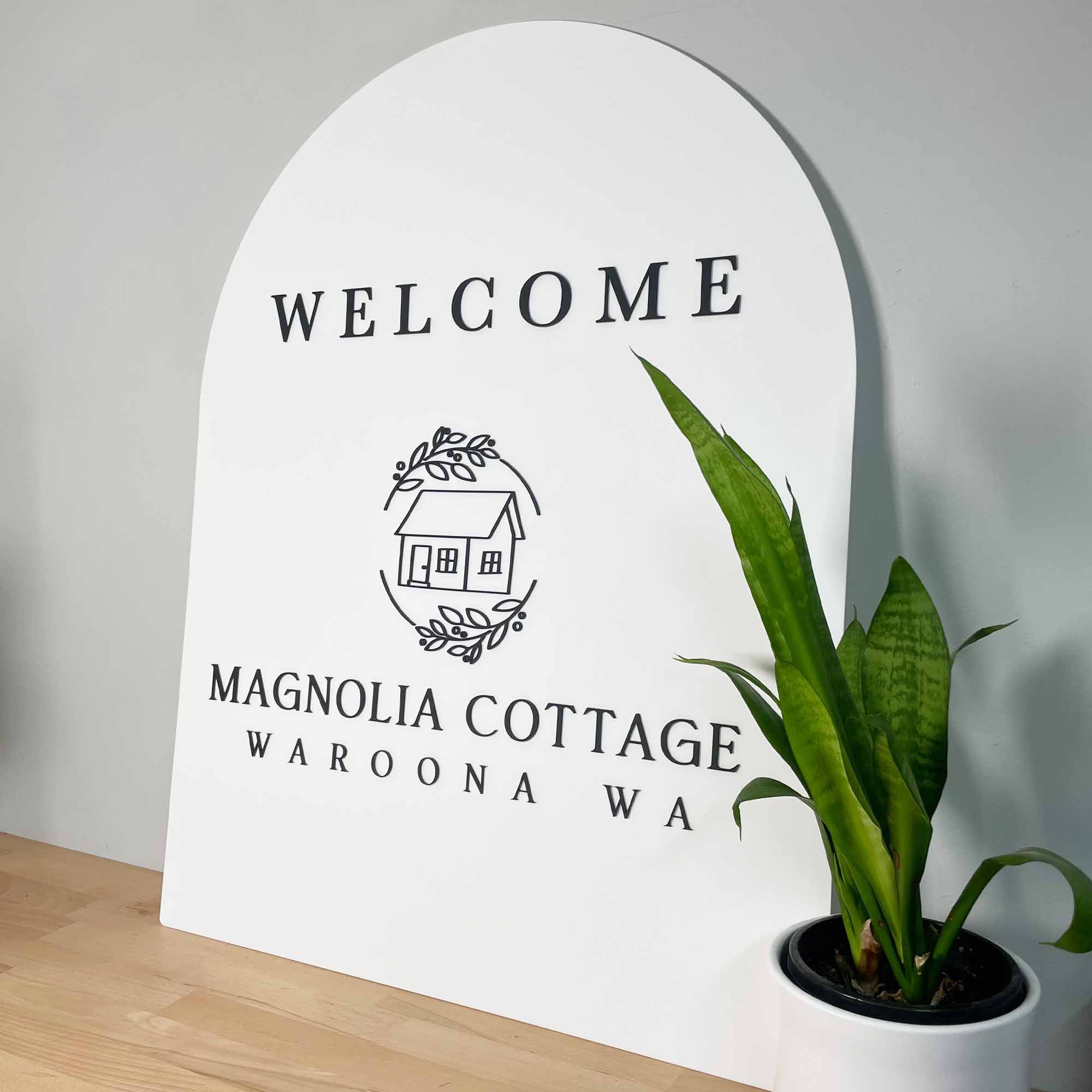 Arch Business Property Signage - 3D Logo Outdoor Shopfront Sign ...