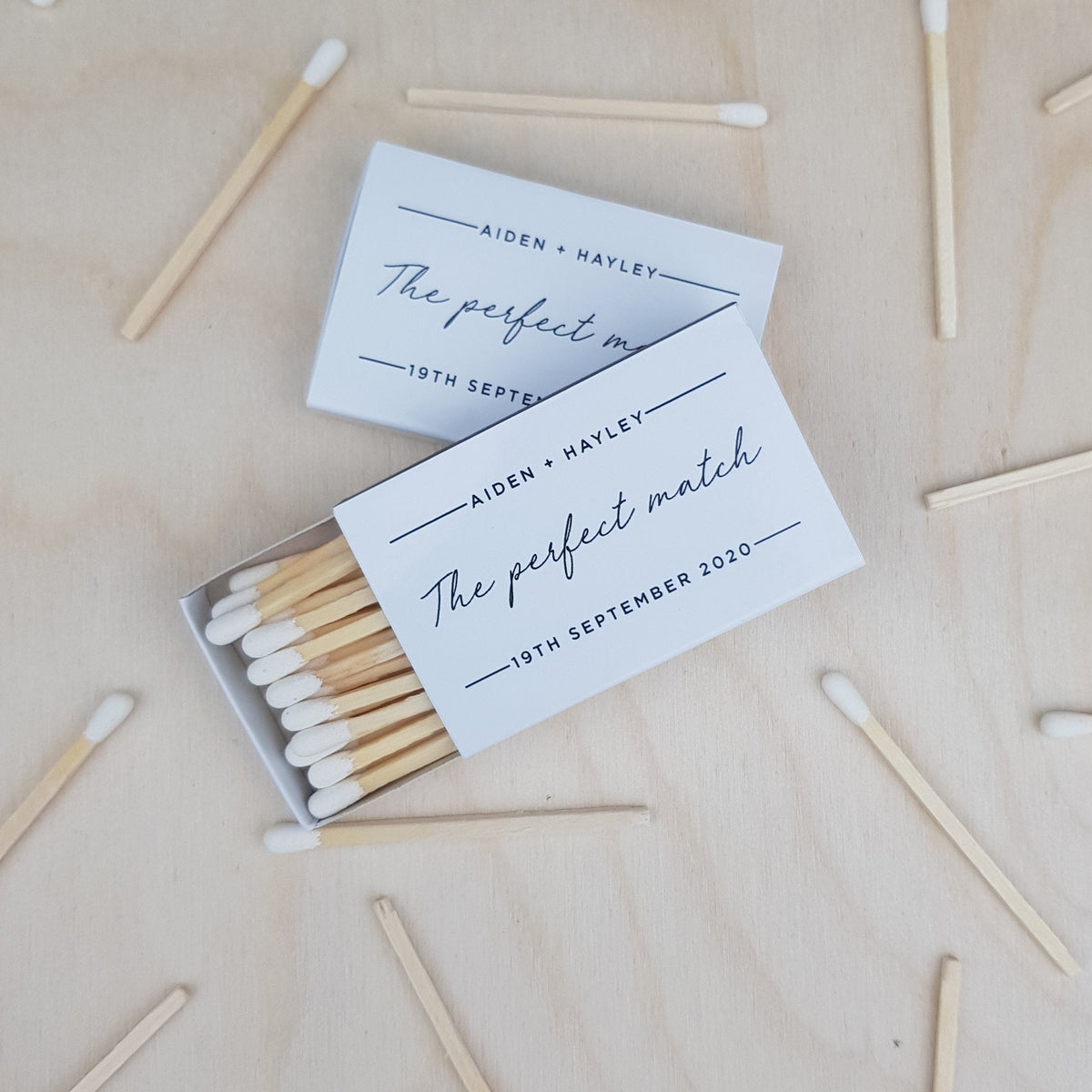Personalised Wedding Matchbox - The Perfect Match – CoCreative Design
