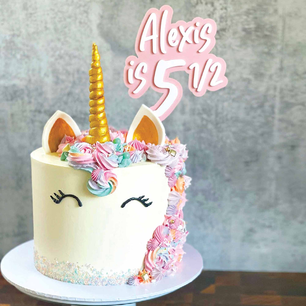Personalised Kid's Birthday Cake Topper – CoCreative Design